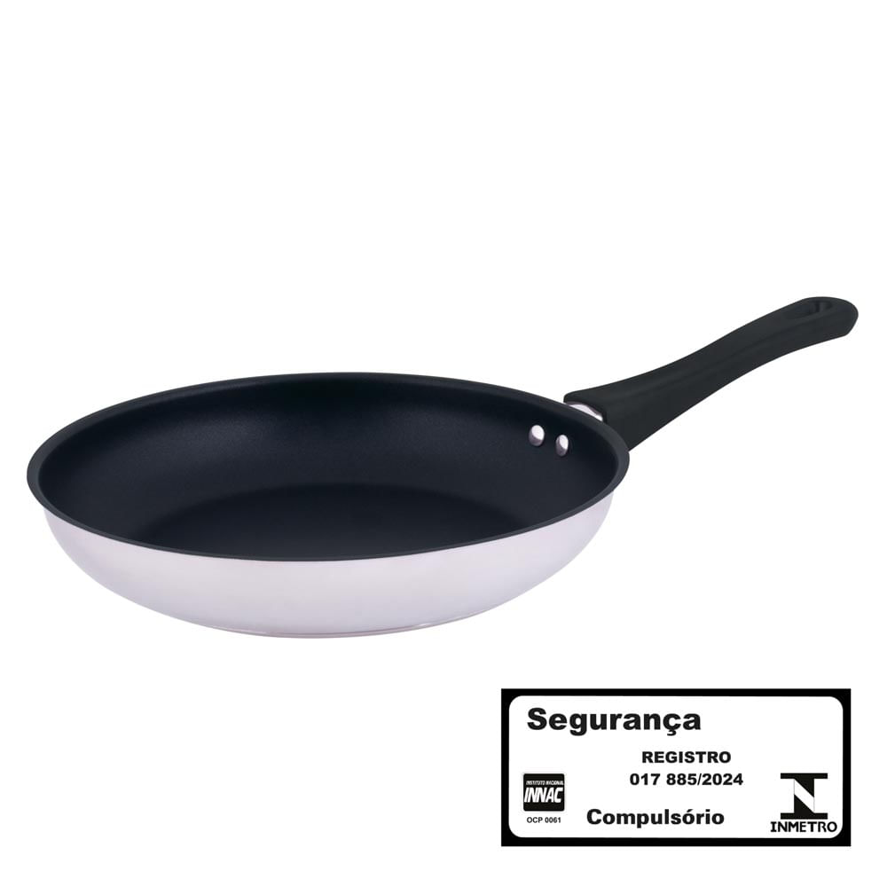 Frigideira Inox 25cm - Loja Mor